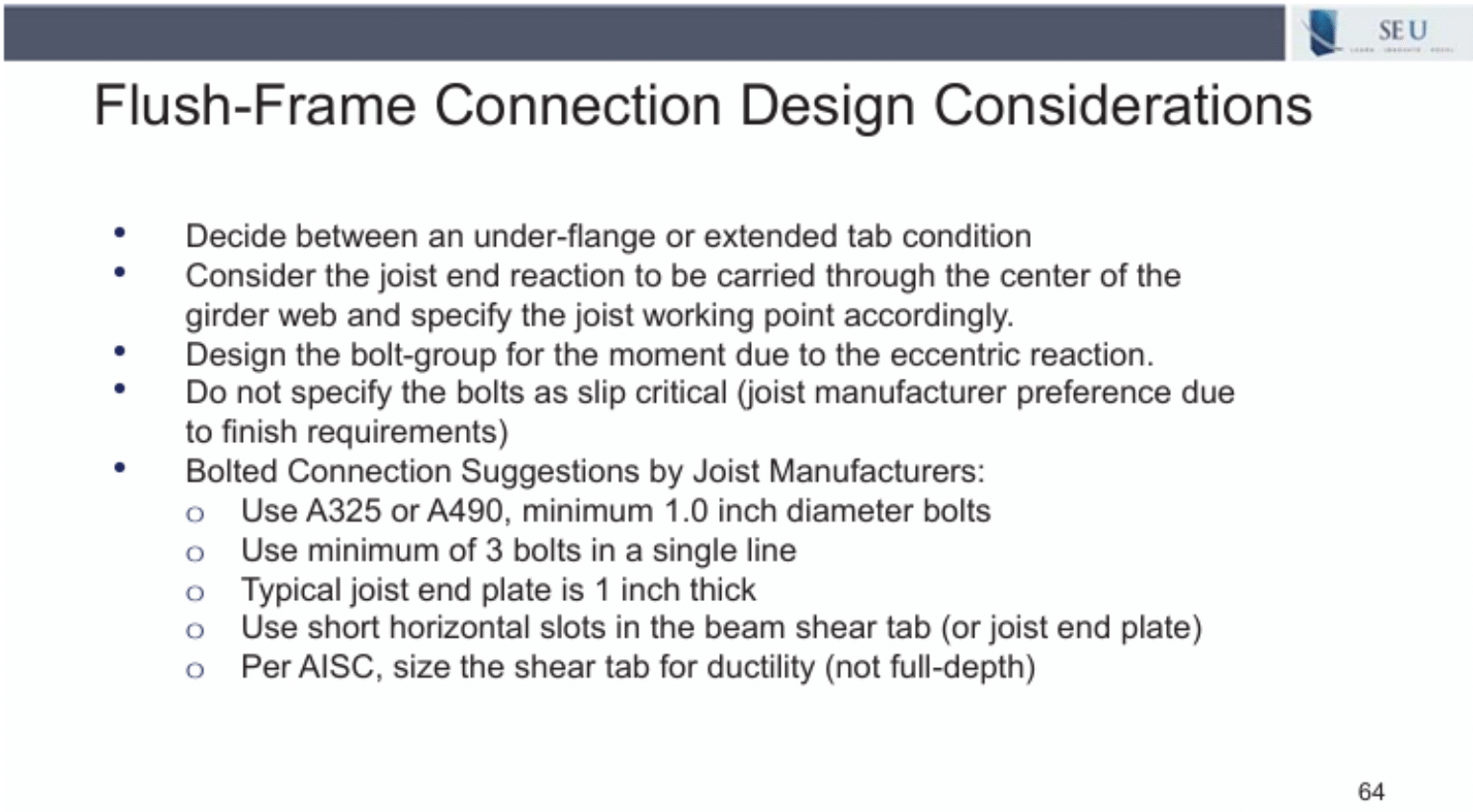 Flush-Frame Joist Connections – Continuing Education, PDH for ...
